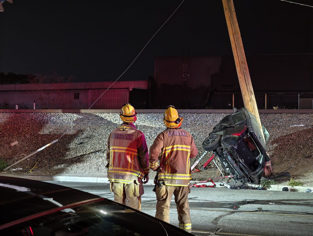 Traffic Accident Leaves Car In Parecarious Position During Daring ...
