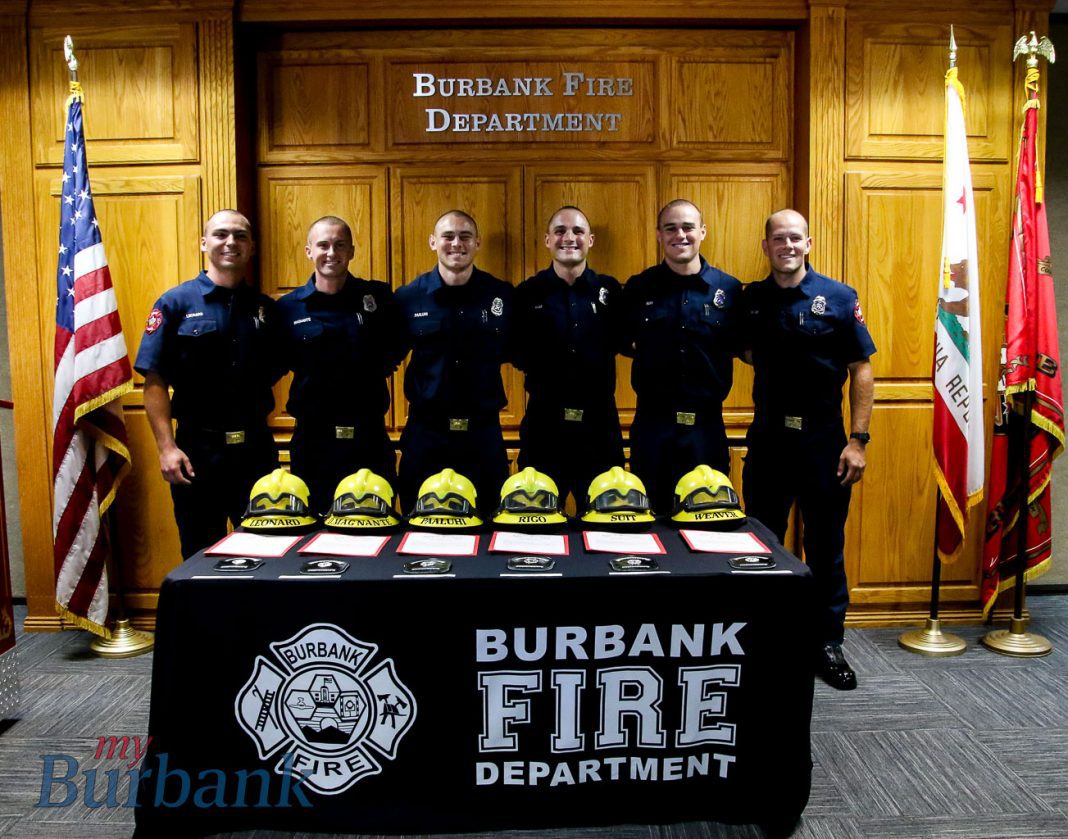 Burbank Fire Department Welcomes Six New Firefighters - myBurbank